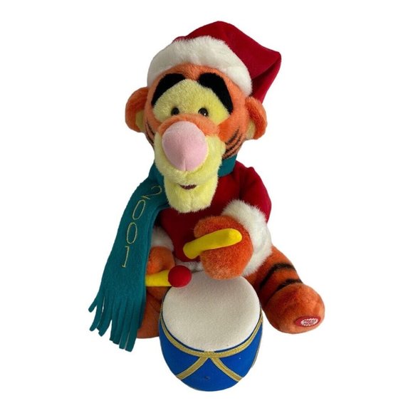 Disney | Toys | Disney Store Exclusive Tigger Drummer Plush Christmas 3 ...